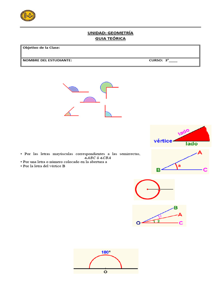 Guia Conceptos de Geometria Basica | PDF