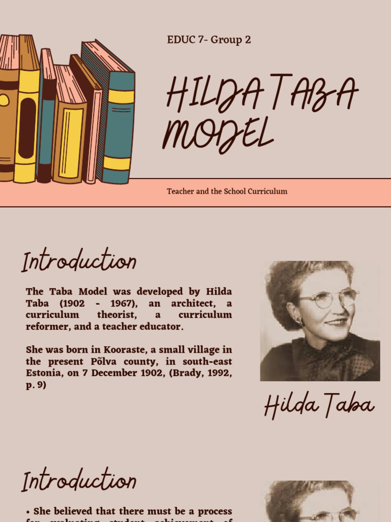 Hilda Taba Model 1 | PDF