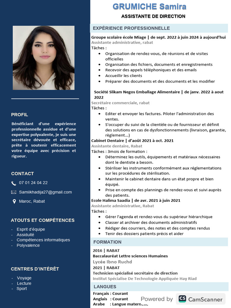 CV de Samira | PDF