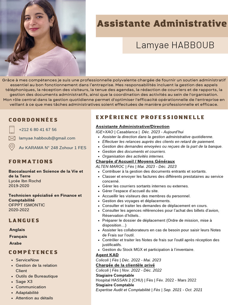 CV de Lamyae | PDF