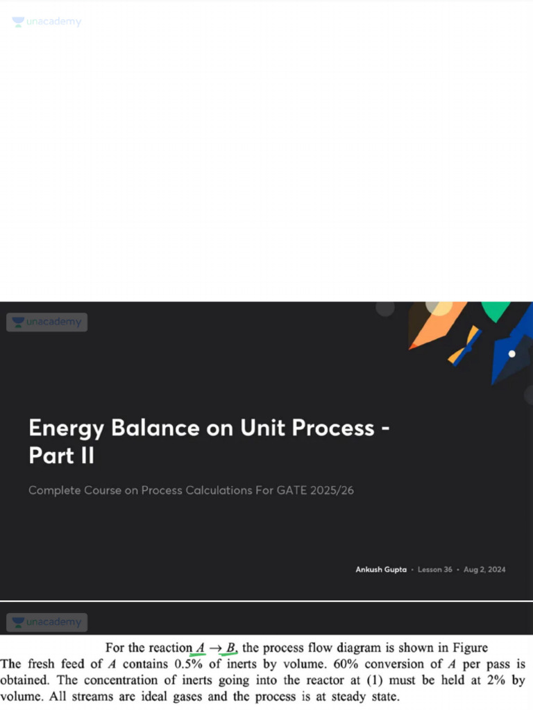 Energy Balance On Unit Process Part II With Anno | PDF