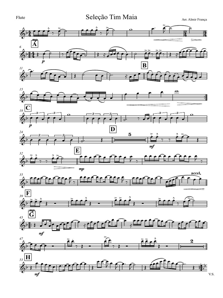 Seleção Tim Maia - Parts | PDF | Woodwind Instruments | Musical Instruments