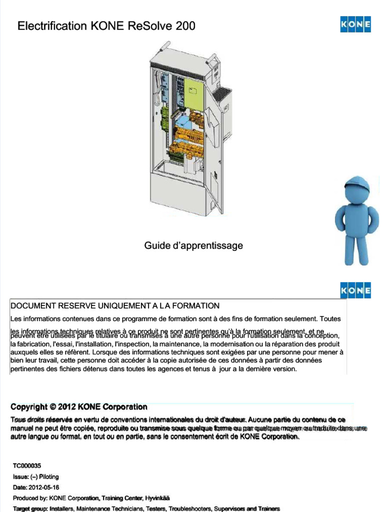 Kce Kone Resolve 200 Electrification Core Learning Guide FR | PDF