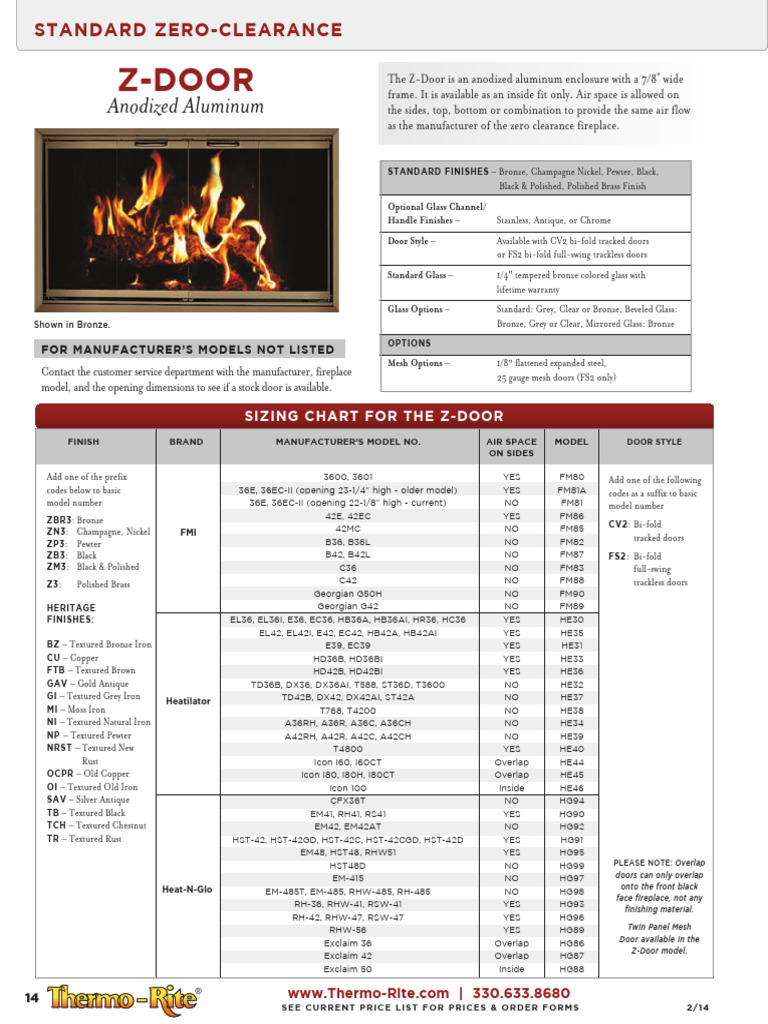 Z-Door: Anodized Aluminum | PDF
