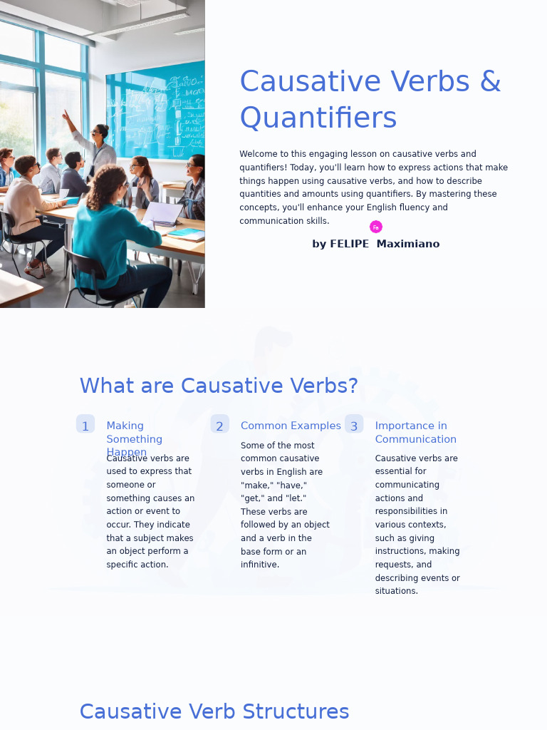 Causative Verbs and Quantifiers | PDF
