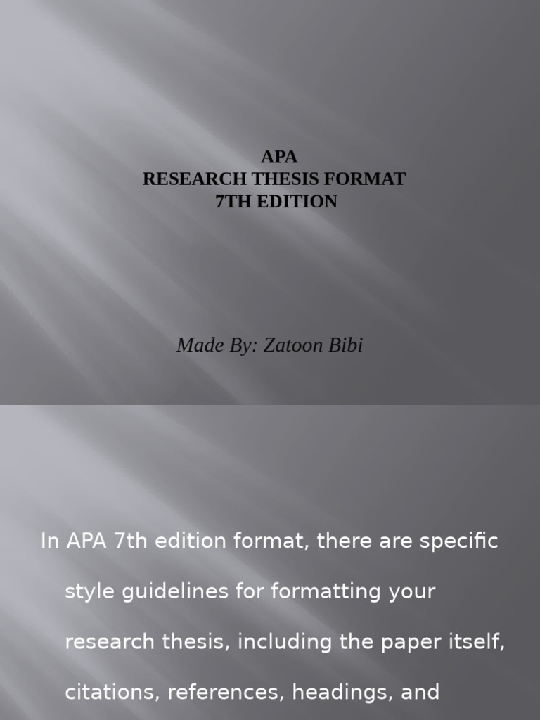 Apa 7th Edition | PDF