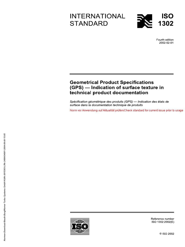 Iso 1302 - 2002 | PDF