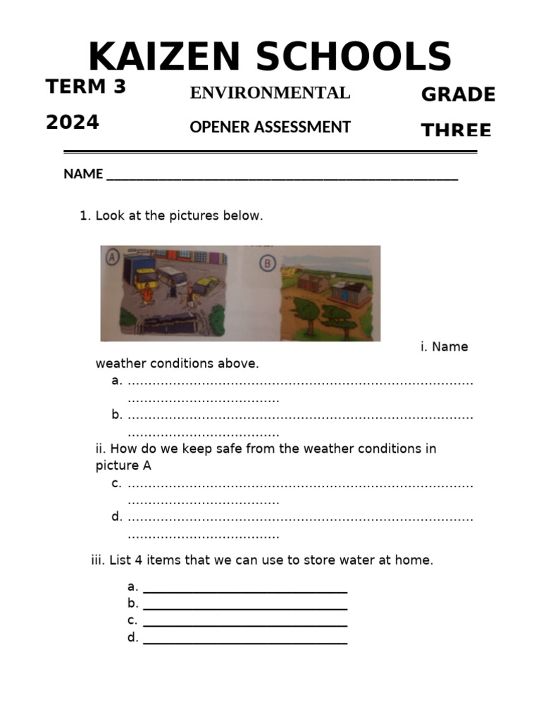 Environmental Grade 3 | PDF