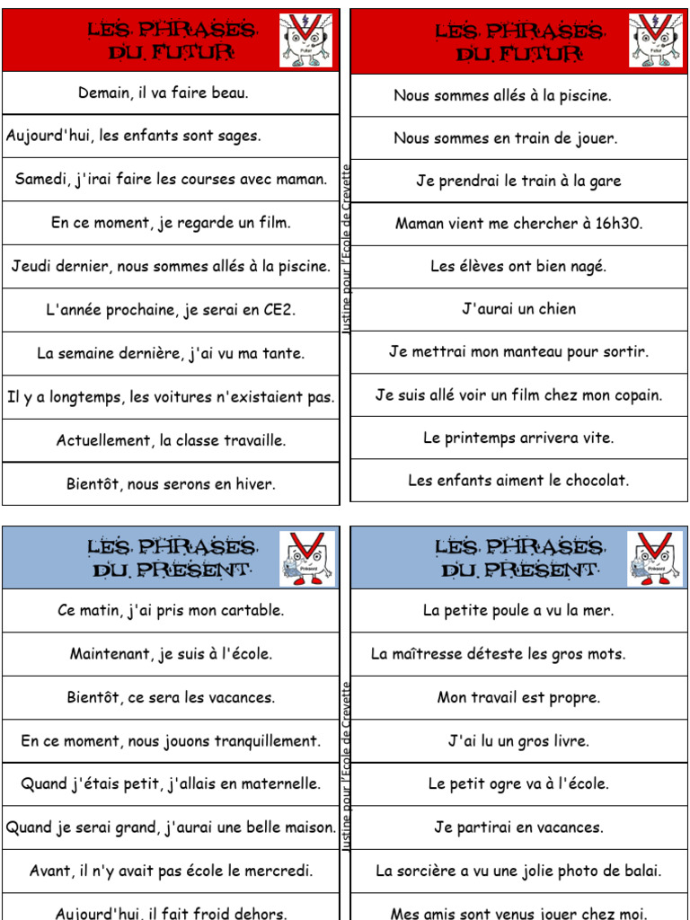 atelier 2 passé present futur | PDF