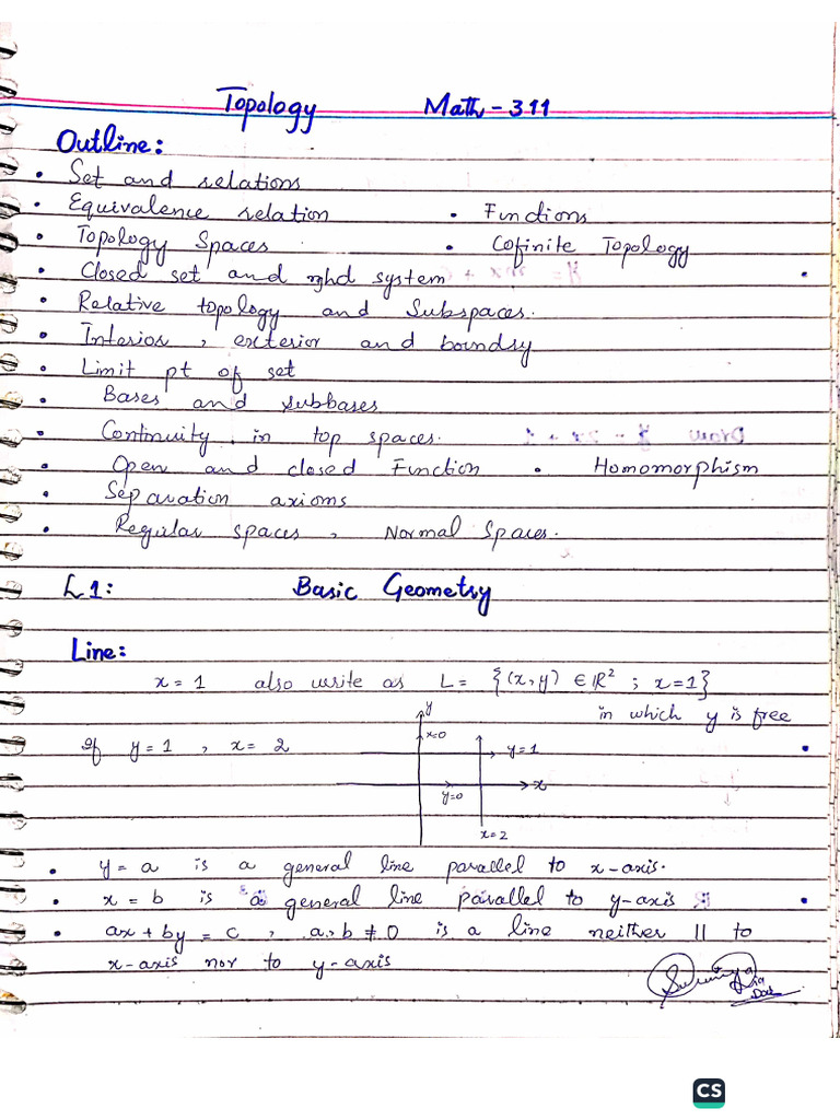 Topology MATH 311 | PDF