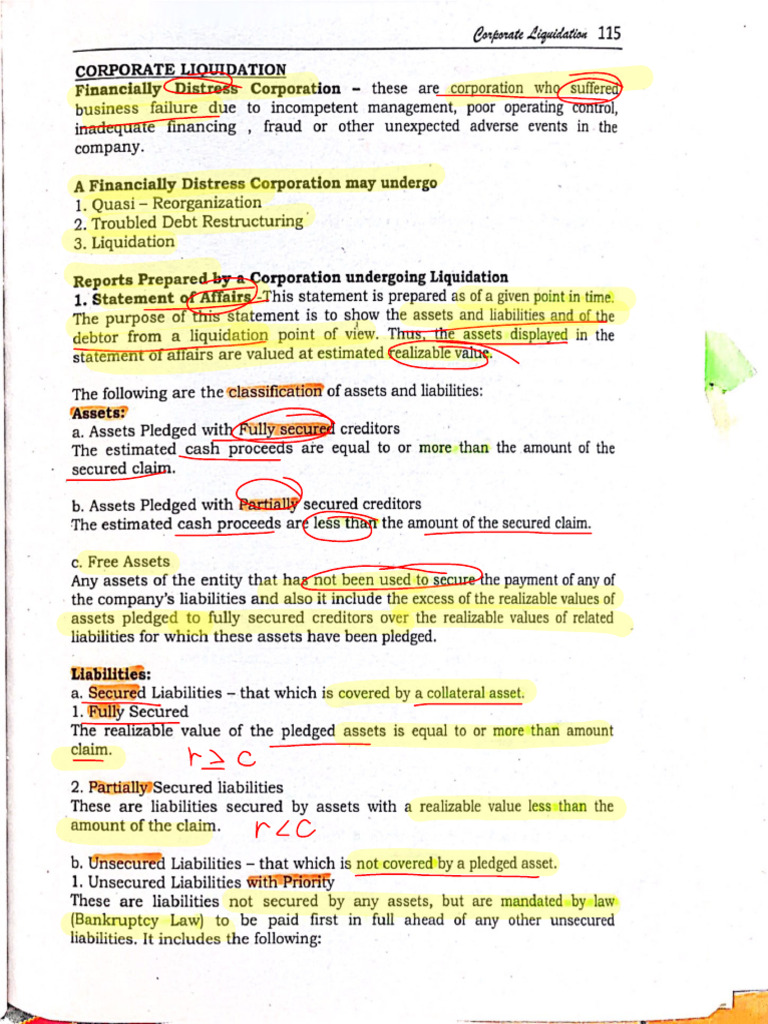 5 Corporate Liquidation | PDF