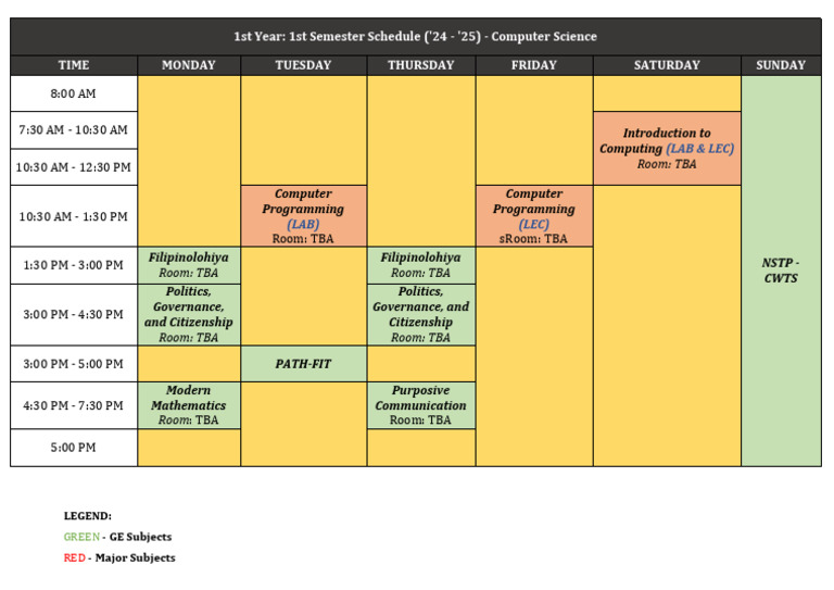 My Sched | PDF