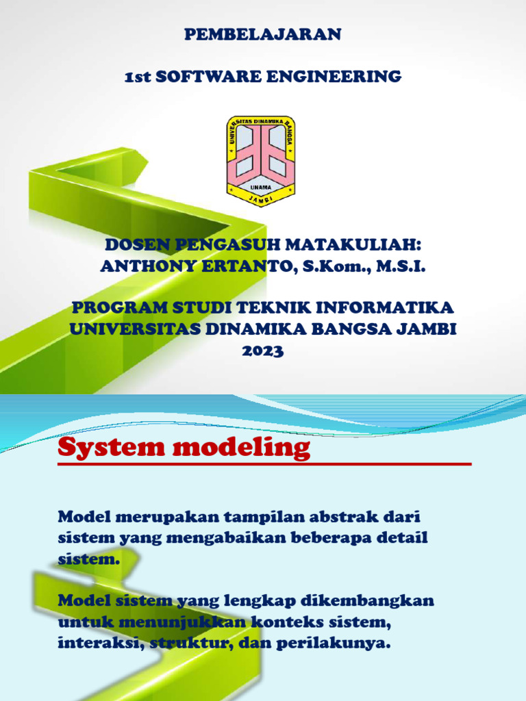 5 System Modeling Pdf