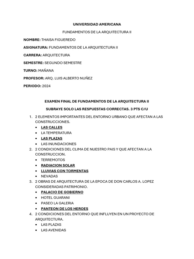 Examen Final. Fundamentos | PDF