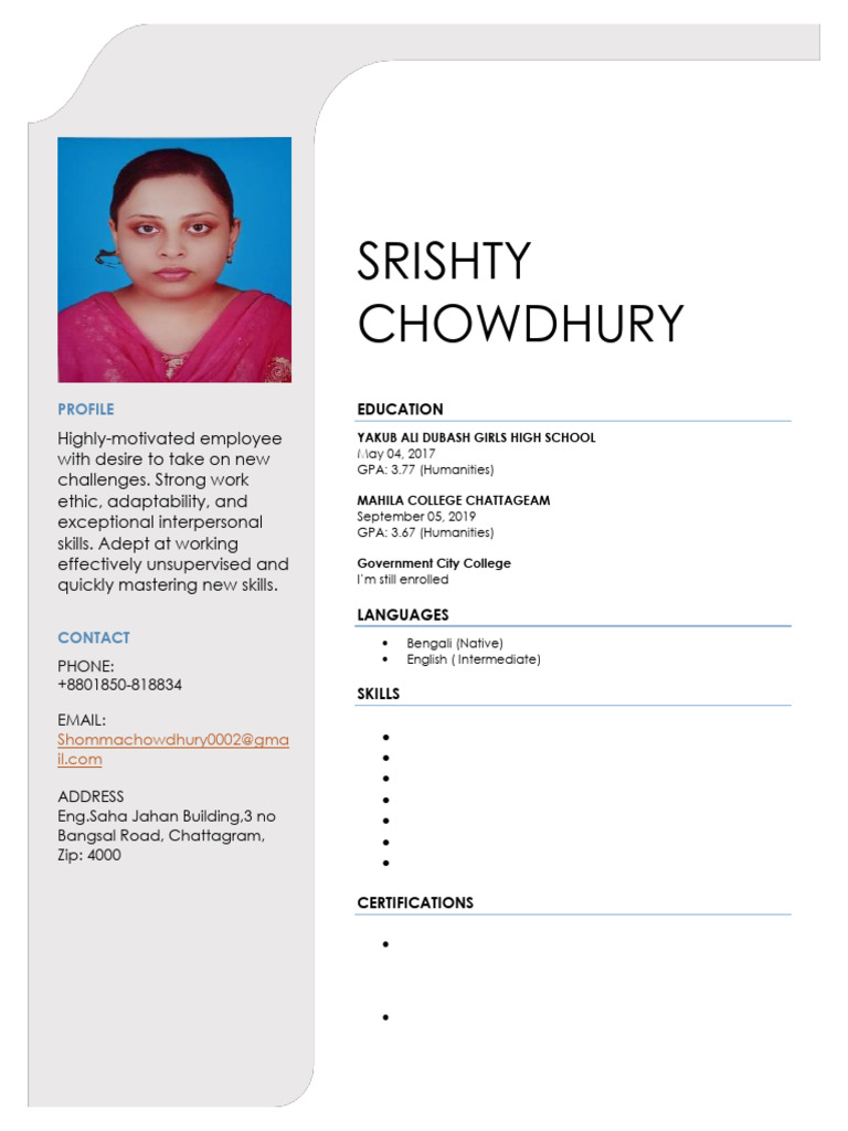 Srishty Chowdhury | PDF