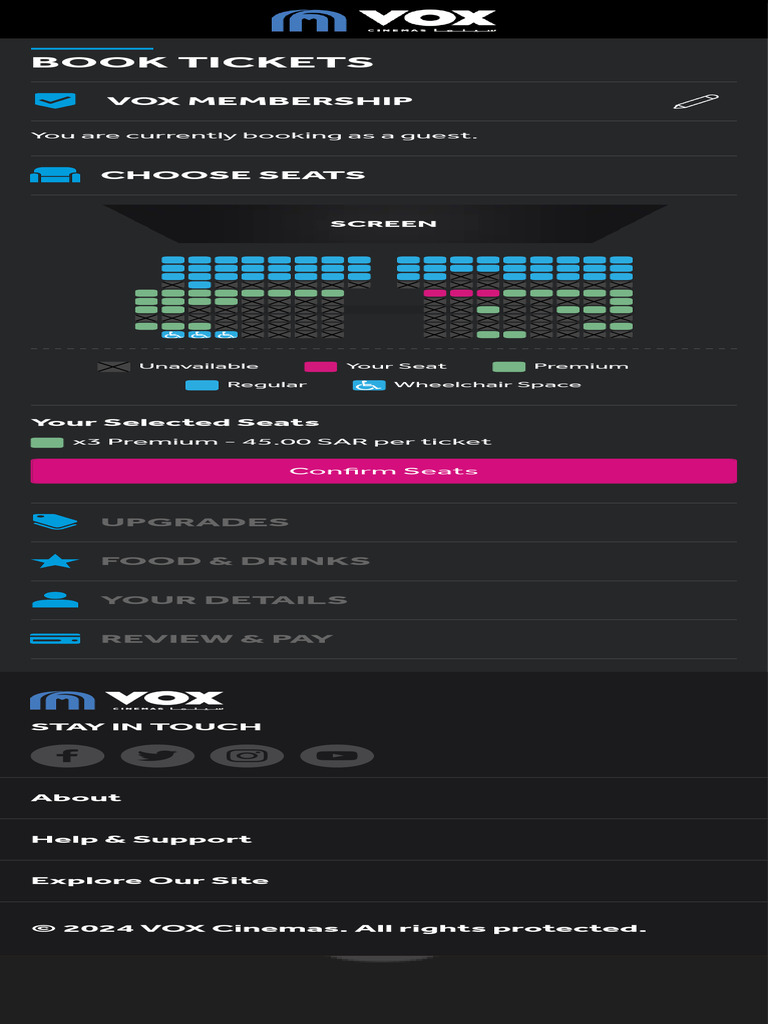 Book Tickets VOX Cinemas KSA | PDF