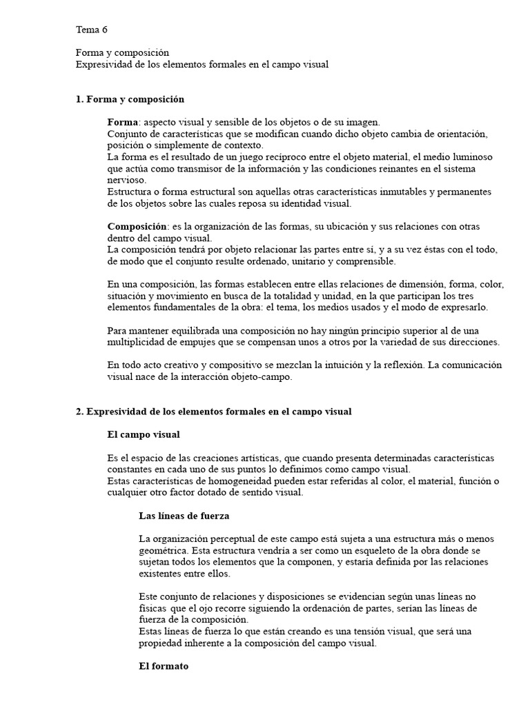 Tema 6 Cen | PDF | Perspectiva (Gráfica) | Arte