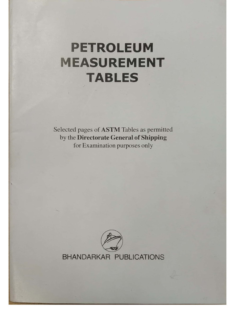 Astm Table | PDF