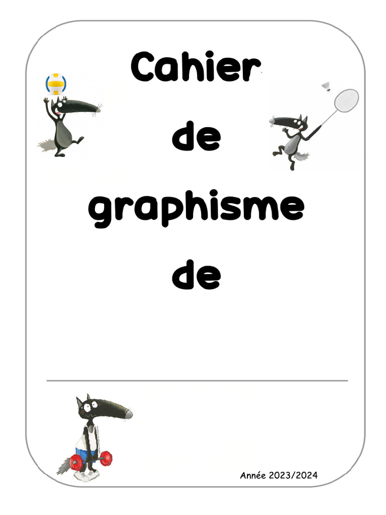 Cahier de Graphisme LOUP MS-GS | PDF