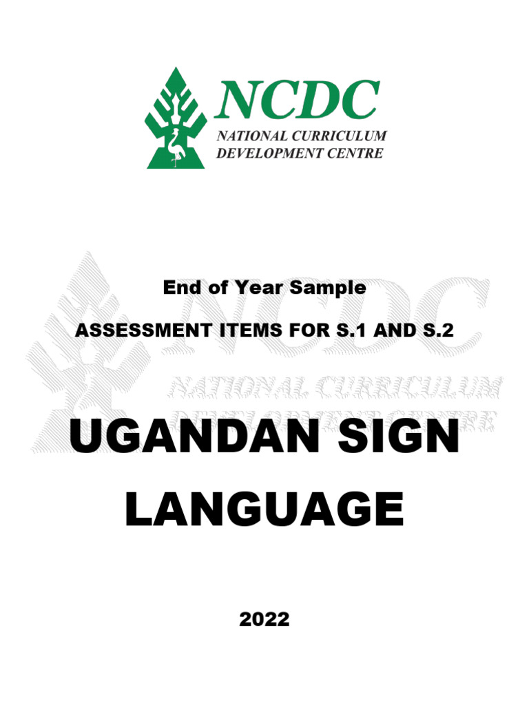 NCDC Sign Language Sample Assessment Items s1 s2 2022 | PDF | Hand | Accuracy And Precision