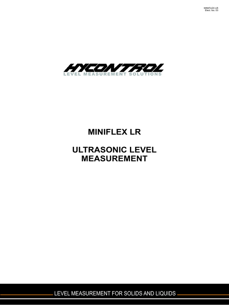 Hy Control Data Sheet | PDF