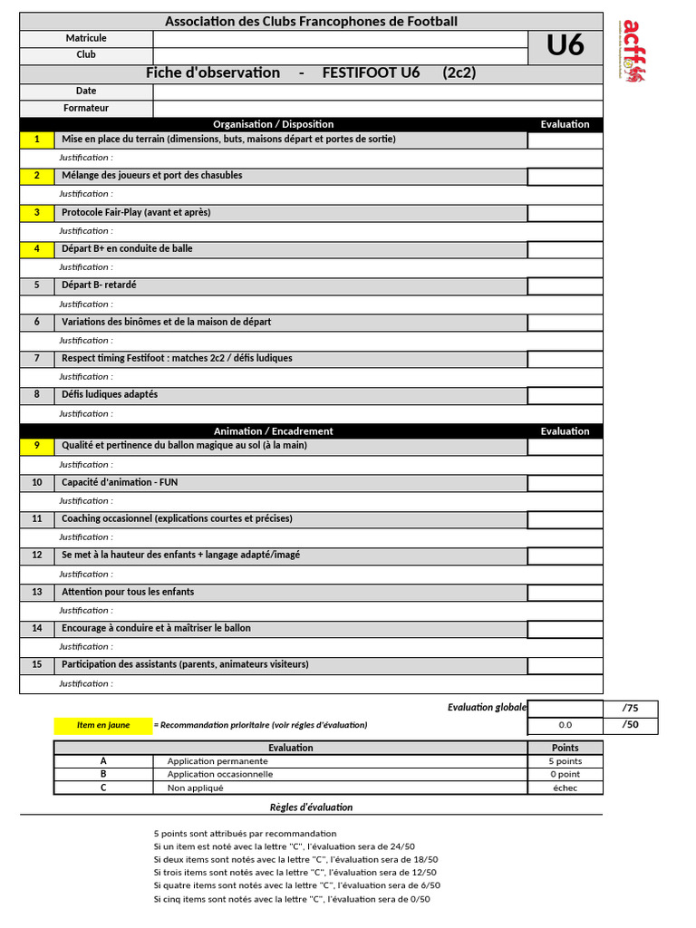 Observation Fiche 2C2 | PDF