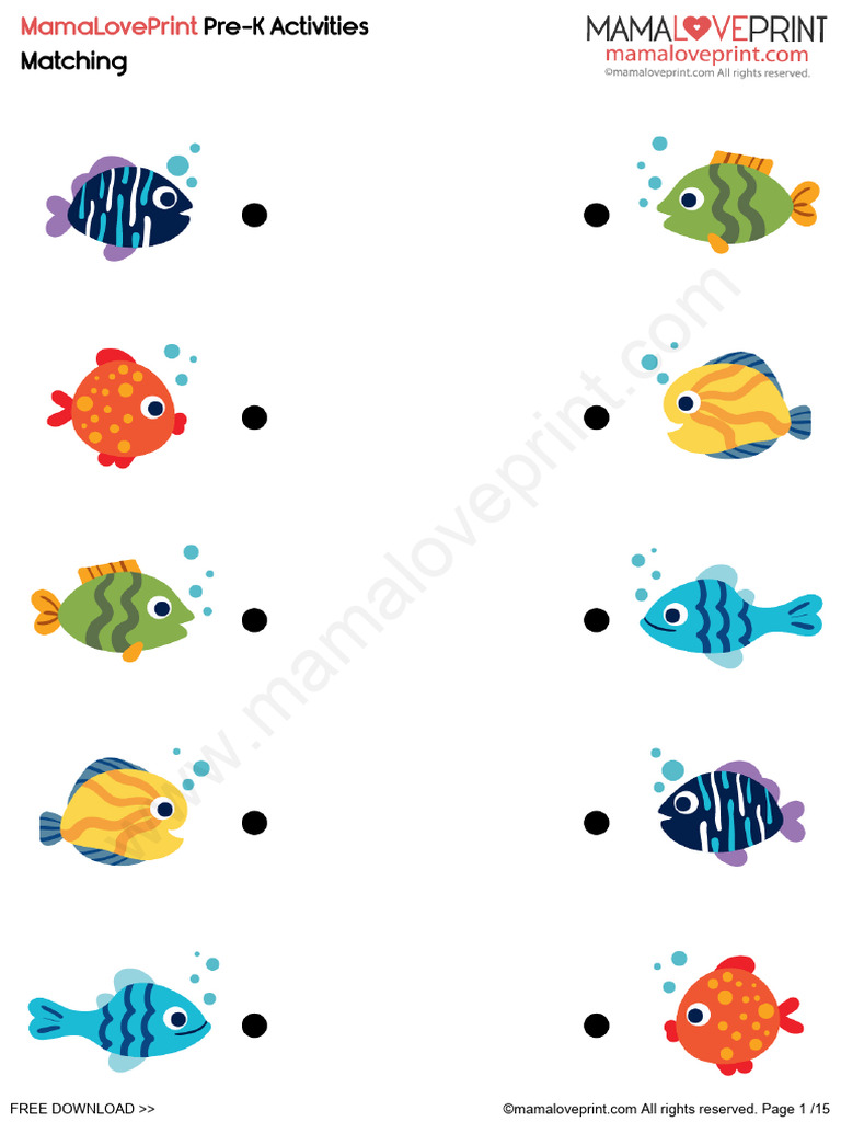 Prek Matching Book1 | PDF