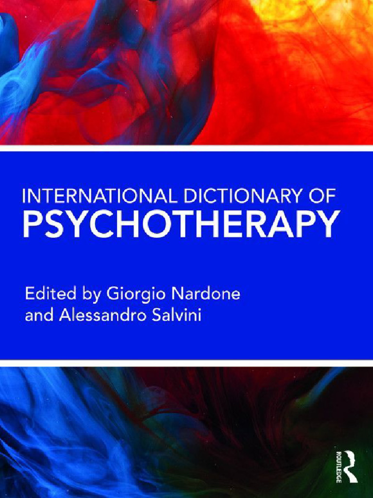 International Dictionary of Psychotherapy (Giorgio Nardone, Alessandro ...