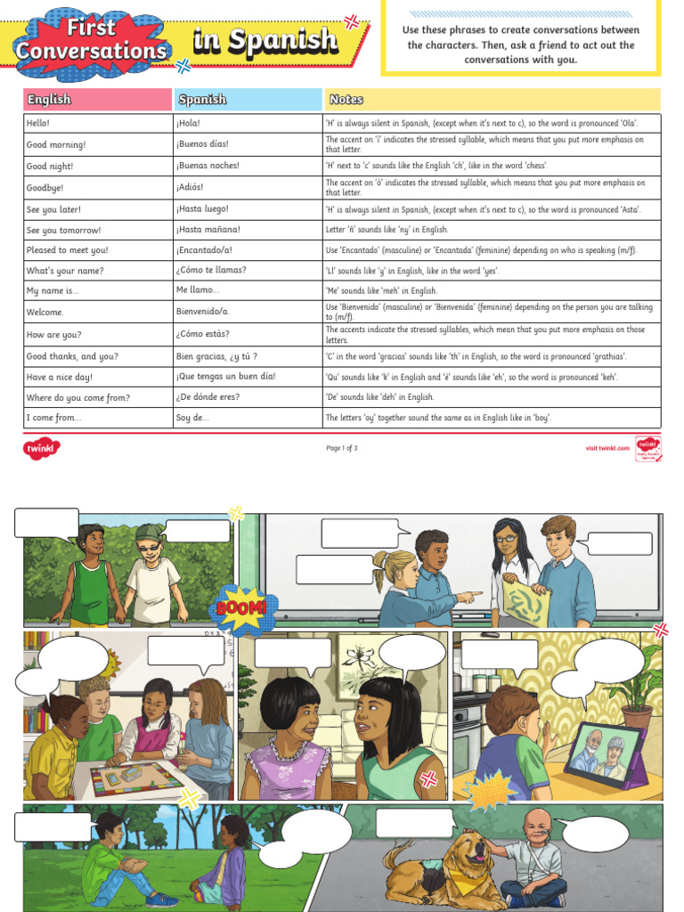 Spanish First Conversations Espagnol | PDF