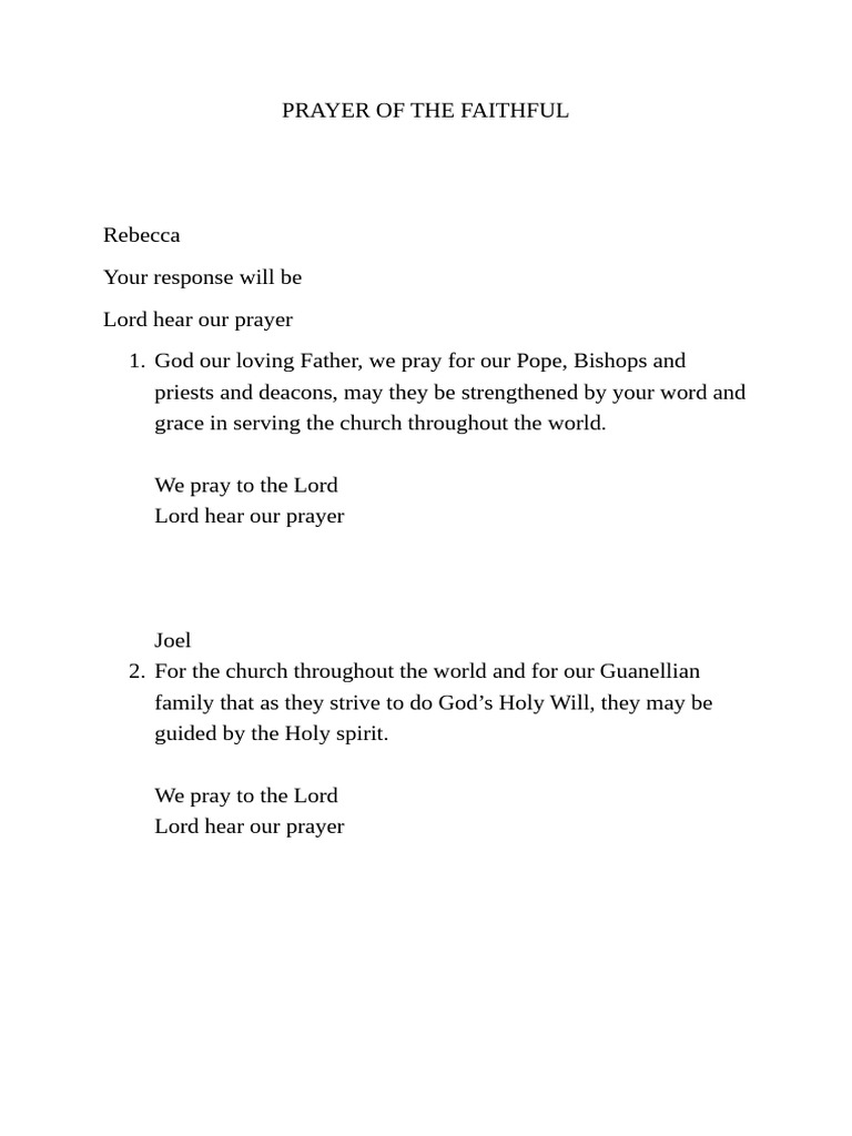 Prayer | PDF