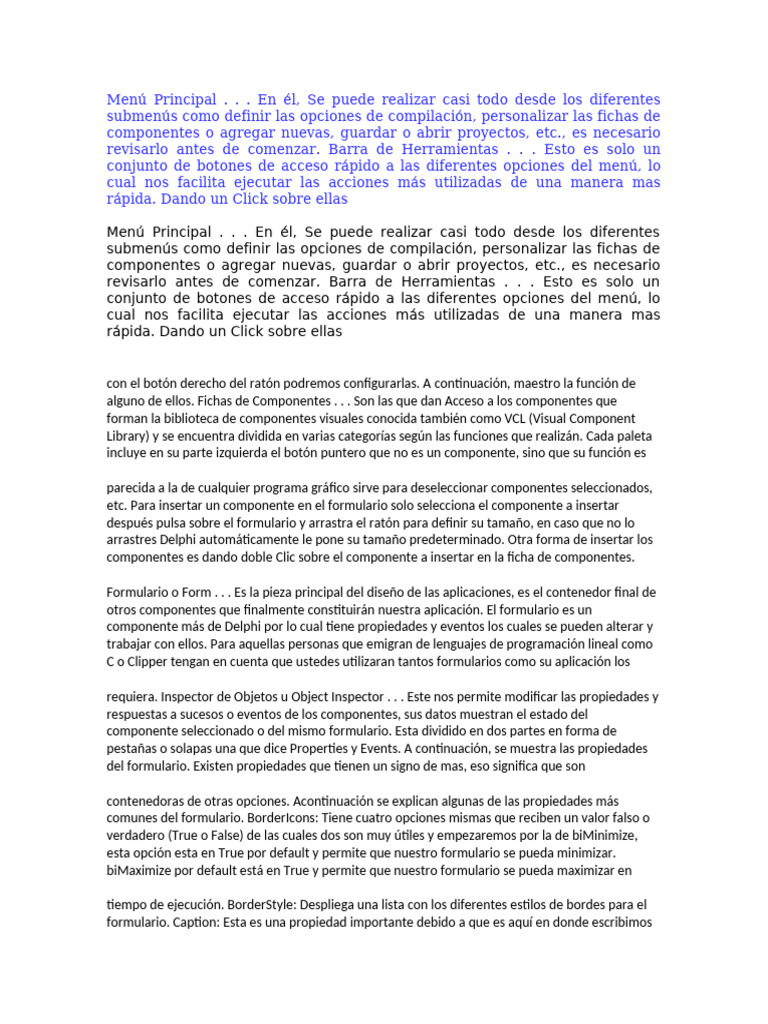 Menú Principal | PDF