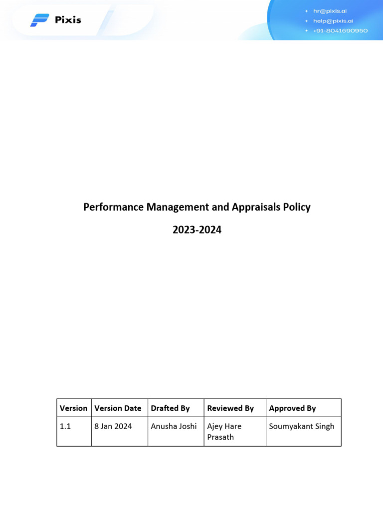 PMS Policy 2023-2024 | PDF