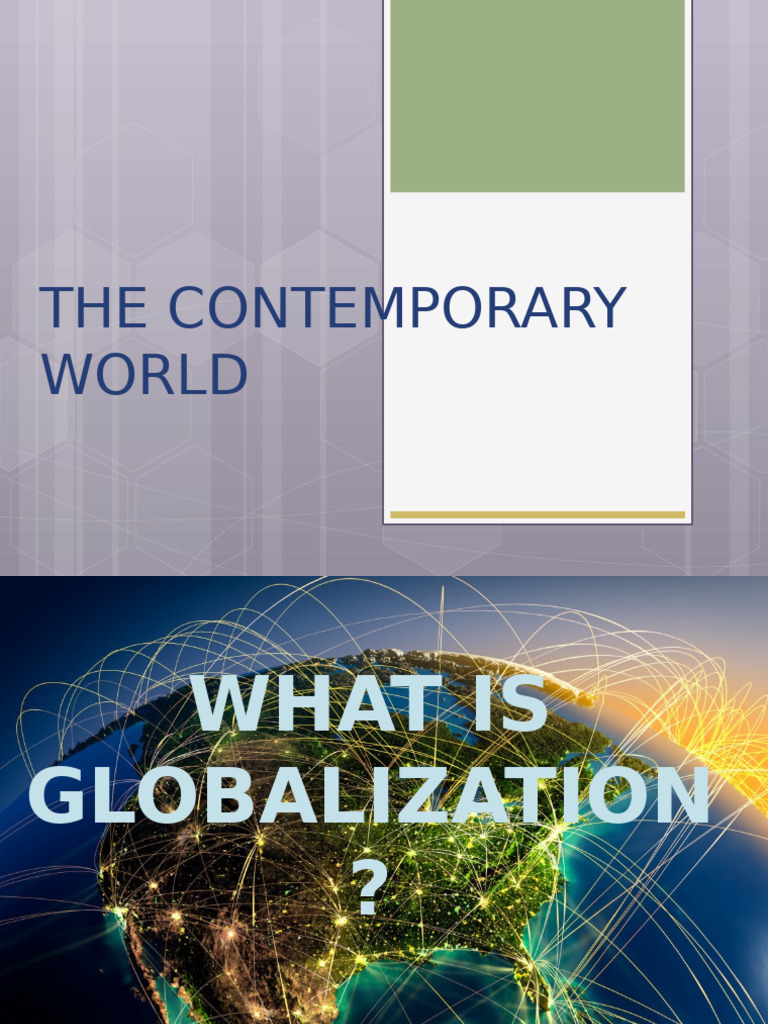 Lecture 1 Globalization Pdf