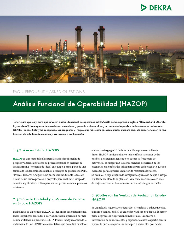 dekra-faq-hazop-a4-es-v1 | PDF