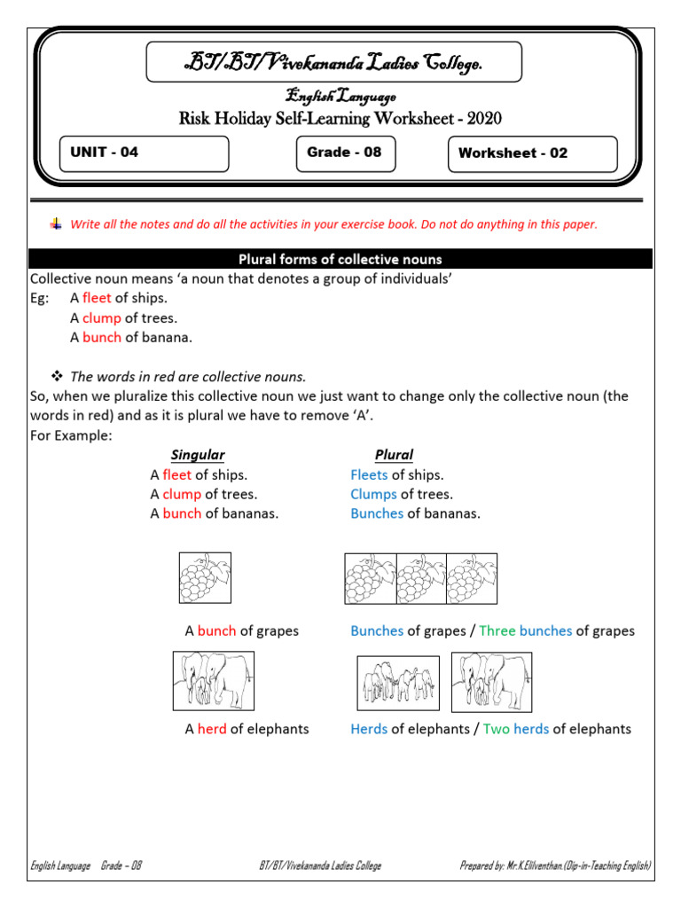 FullStack_Grade 8_English_Unit 04 Worksheet - 02 | PDF FullStack_Grade 8_English_Unit 04 Worksheet - 02 | PDF