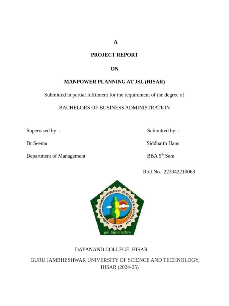 JSL Project File Siddharth Hans | PDF