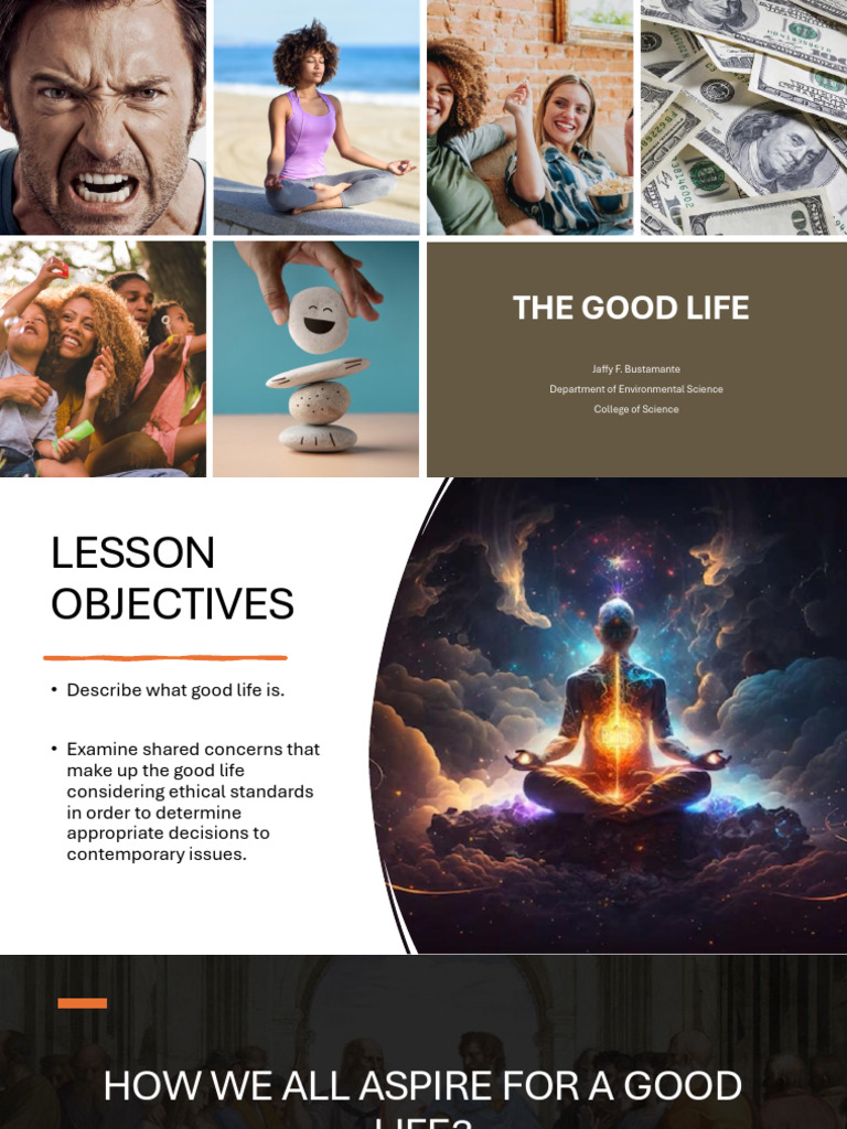 Lesson 6 - The Good Life | PDF