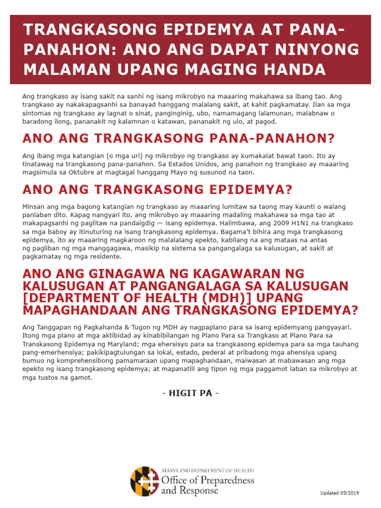 PanFlu Tagalog | PDF