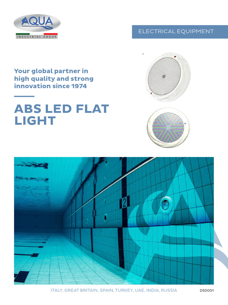 14-Abs-Led-Flat-Light - Data-Sheet Aqua | PDF