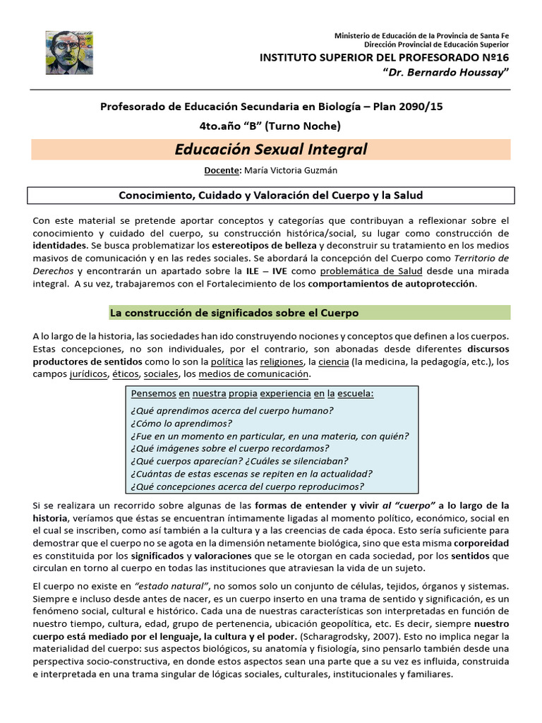 Construcción Social del Cuerpo y Salud | PDF | La sexualidad humana | Menstruación