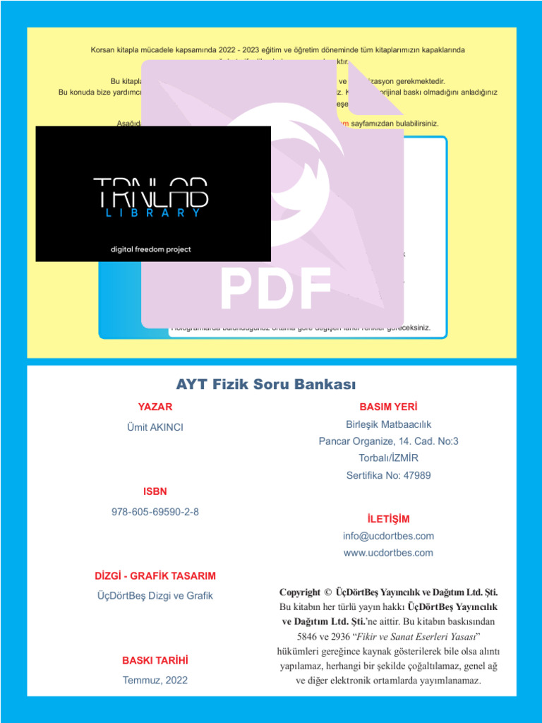 345 Ayt Fizik 2023 | PDF