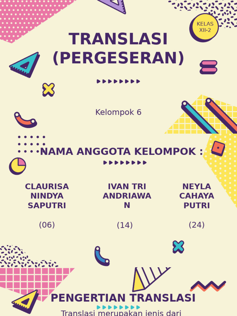 Matematika Translasi XII-2 | PDF