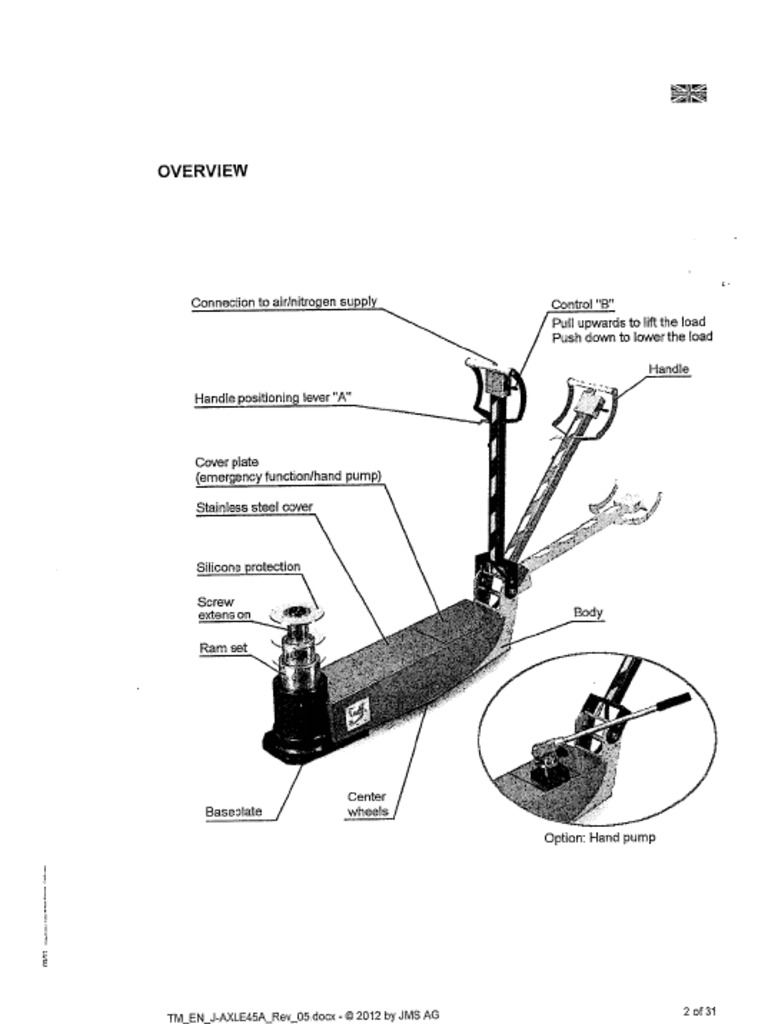 JMS Axle Jack Manual - New | PDF