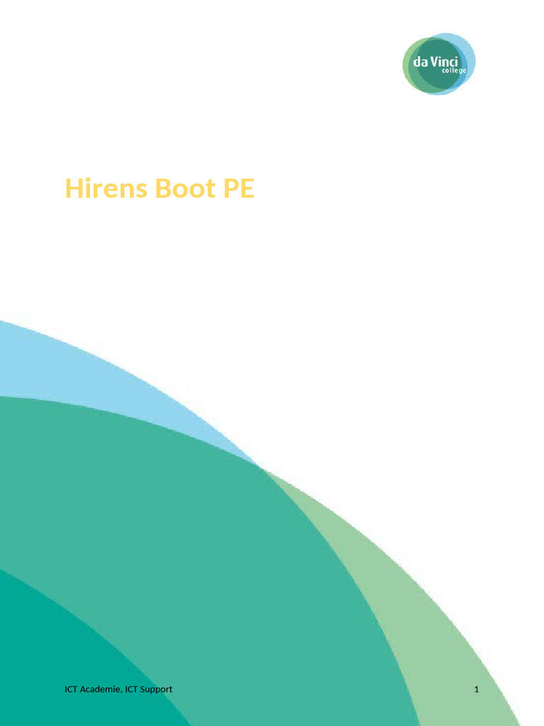 Hirens Boot PE | PDF | Office Equipment | Computer Science