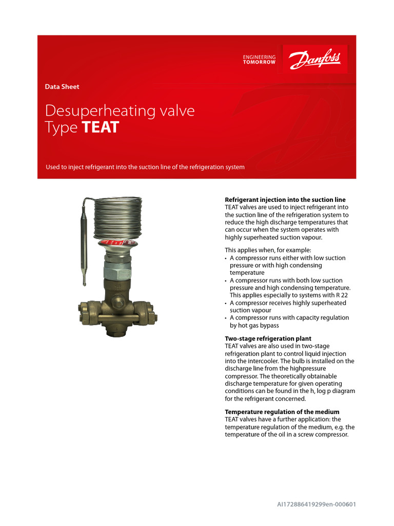 Danfoss Valve TEAT | PDF