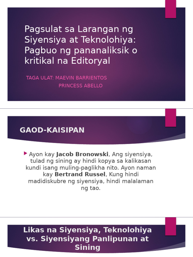 Pagsulat Sa Larangan NG Siyensiya at Teknolohiya | PDF