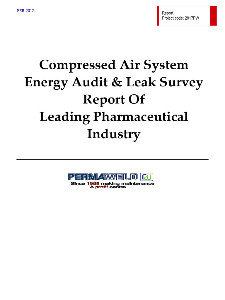 Compressed Air Survey and System Energy Audit Report | PDF