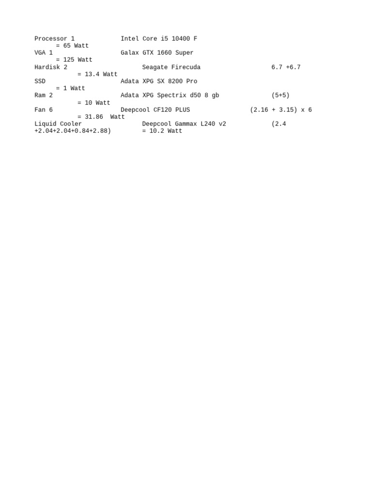 Power Consumption | PDF