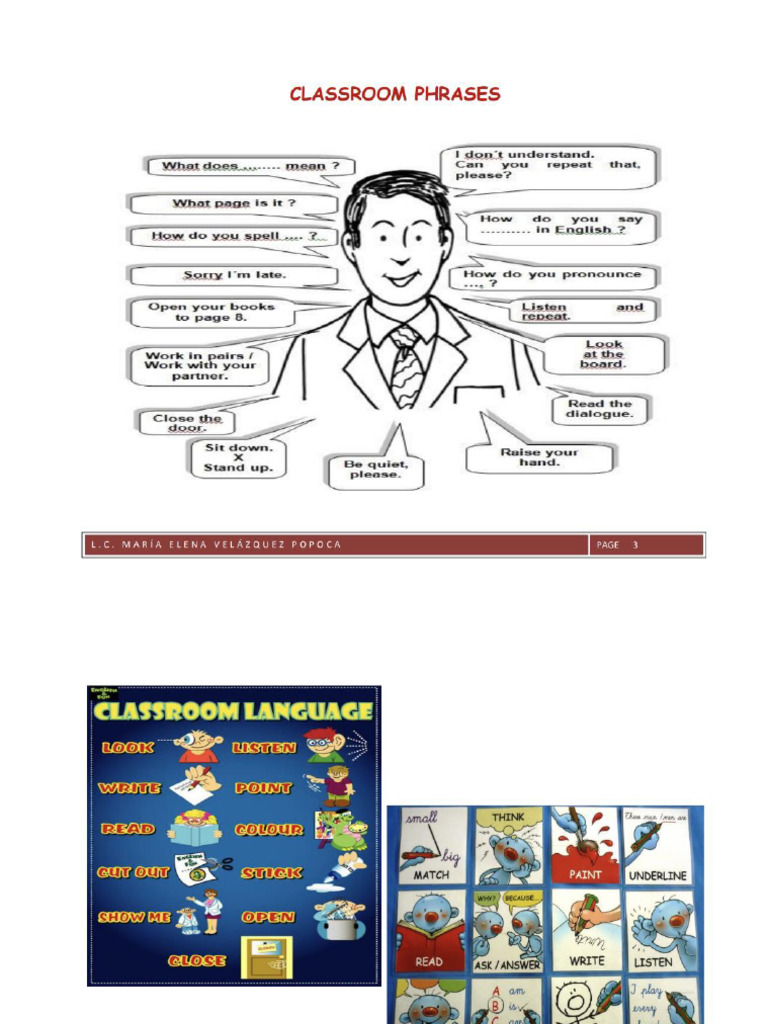 Classroom Vocabulary | PDF