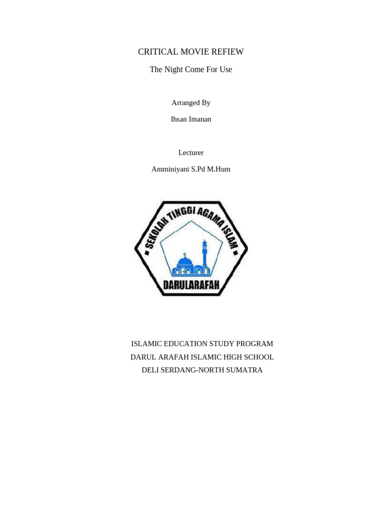 Critical Movie Rifieuw | PDF